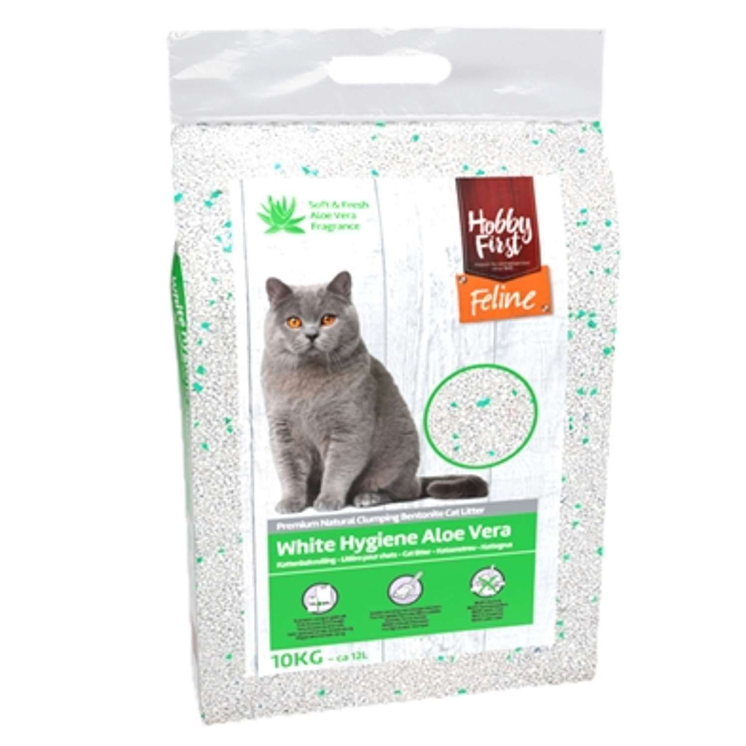Hobby First Feline Hygiene Aloe Vera 10 kg - dyrelageret.dk
