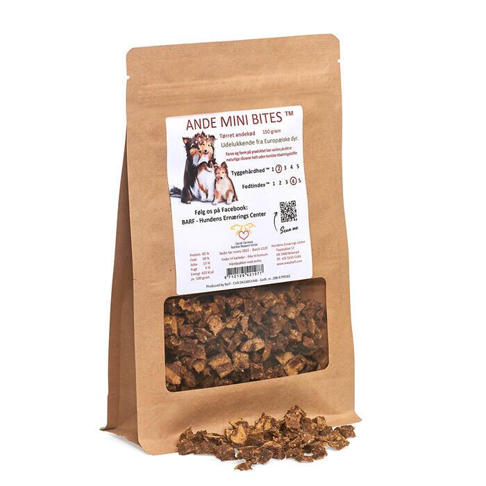 EASY BARF Ande mini bites, 150 g - dyrelageret.dk